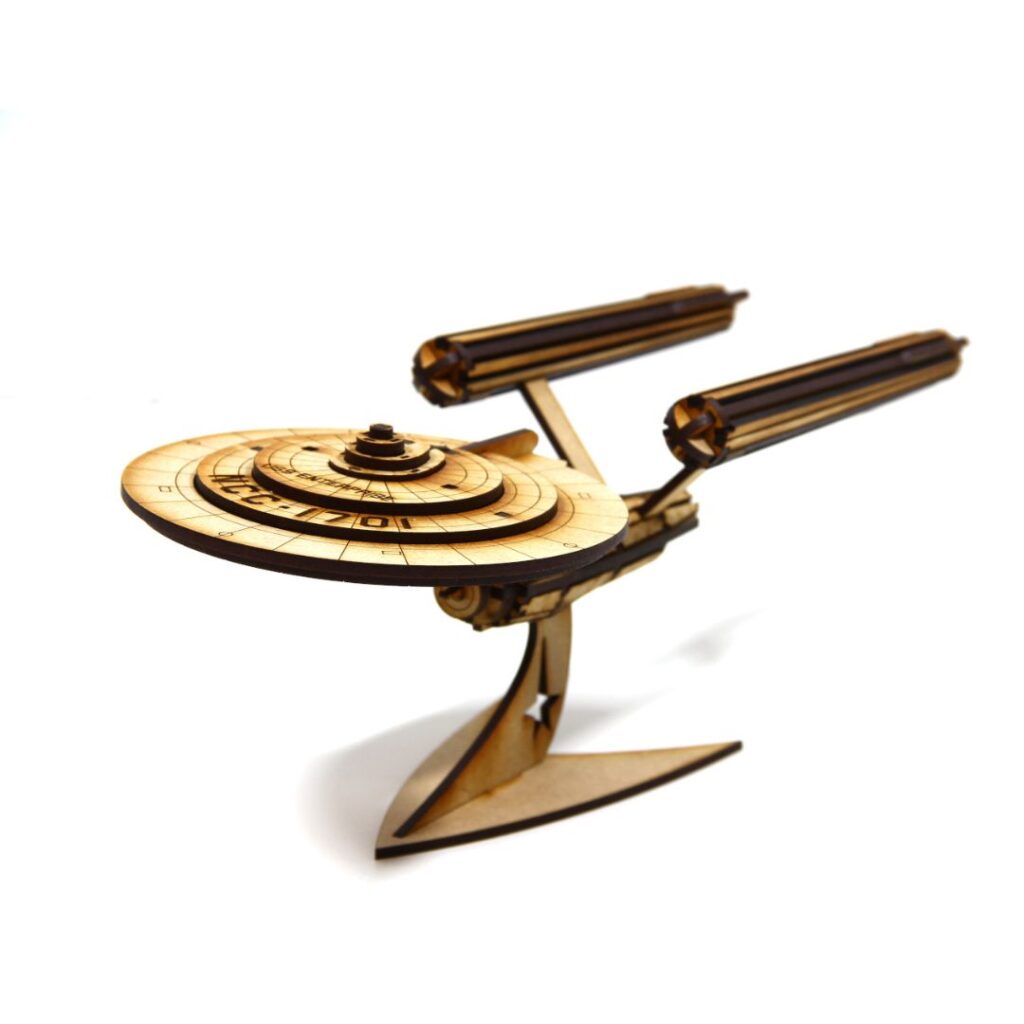 3D Puzzle Kirk's Spaceship MDF Wood 3D Puzzle - CKS Ventures