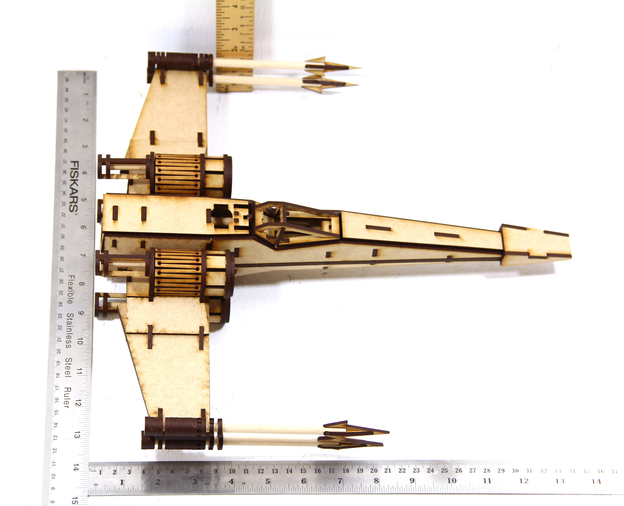 3D Puzzle X-Wing Spaceship MDF Wood 3D Puzzle - CKS Ventures