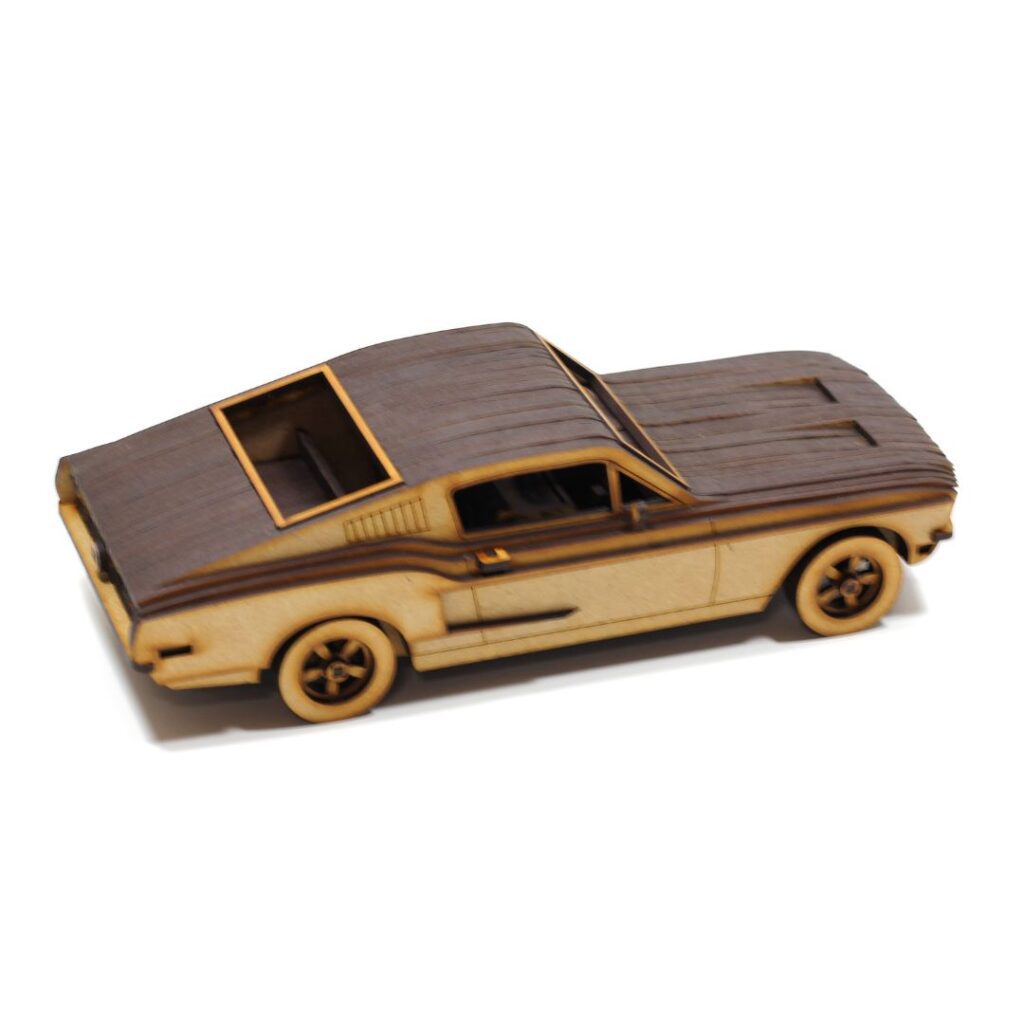 3D Puzzle Mustang GT 500 Sportscar MDF Wood 3D Puzzle - CKS Ventures