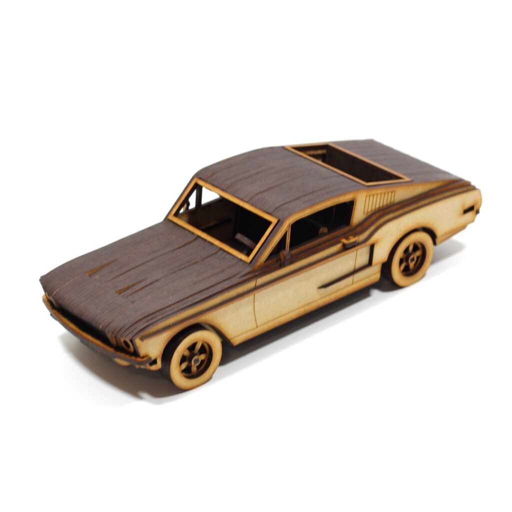 3D Puzzle Mustang GT 500 Sportscar MDF Wood 3D Puzzle - CKS Ventures