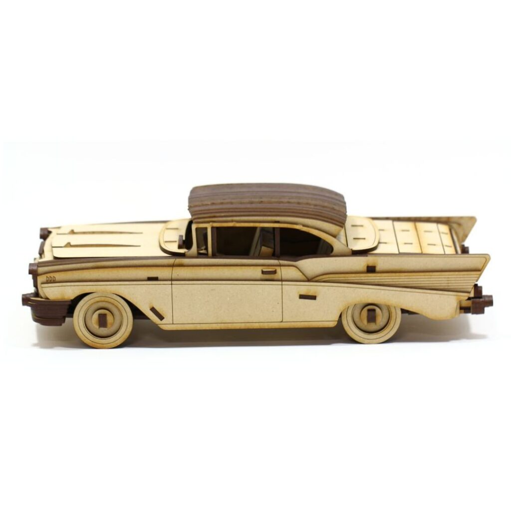 57 Chevy Bel Air Car Puzzle MDF Wood 3D Puzzle - CKS Ventures